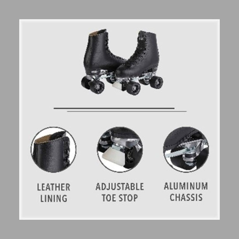 Professional Roller Skates - CHICAGO Skates Men's Premium Leather Line ...